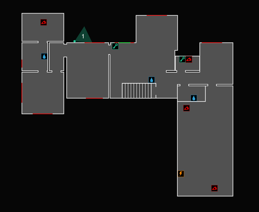 Map Ridgeview Road House - Phasmophobia FR