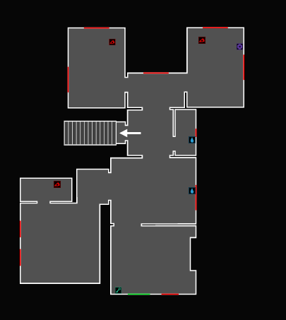 Map Willow Street House - Phasmophobia FR
