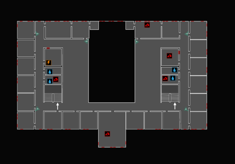 Map Brownstone High School - Phasmophobia FR
