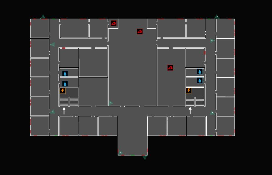 Map Brownstone High School - Phasmophobia FR