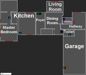 Map Ridgeview Road House - Phasmophobia FR